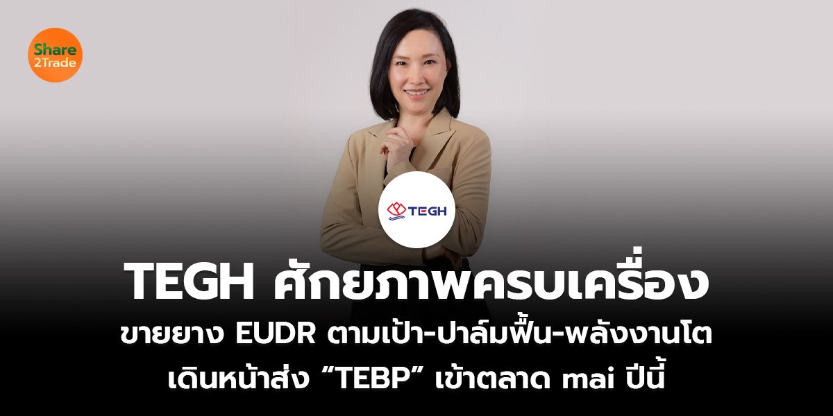 TEGH ศักยภาพครบเครื่อง ขายยาง EUDR ตามเป้า-ปาล์มฟื้น-พลังงานโต เดินหน้าส่ง “TEBP” เข้าตลาด mai ...